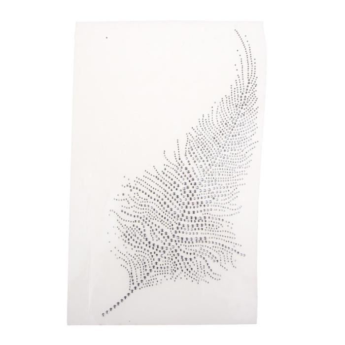Strass Motif Thermocollant Feather Hotfix Applications Strass pour ...