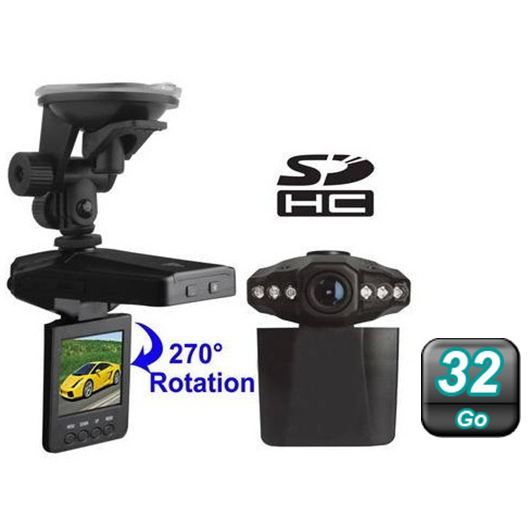 Caméra Embarquée - YONIS - HD 720P - 32 Go - Vision Nocturne - Écran ...