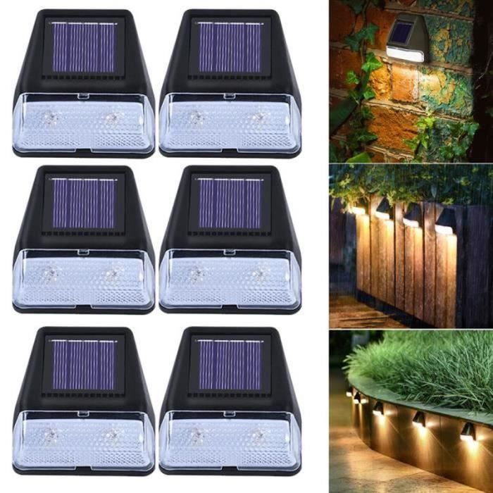 6pcs Appliques murale solaire appliques murale décorative étanche pour ...