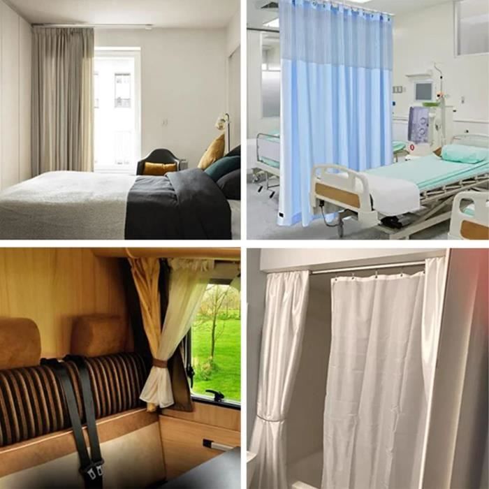 Tringle Rideau Rail De Rideau Sans Perçage Monté Au Plafond, Baie ...