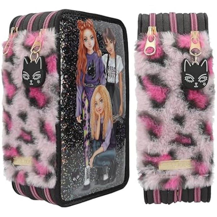 Trousse à Crayons - DEPESCHE - TOPModel Rebel Kitty - 3 Compartiments ...