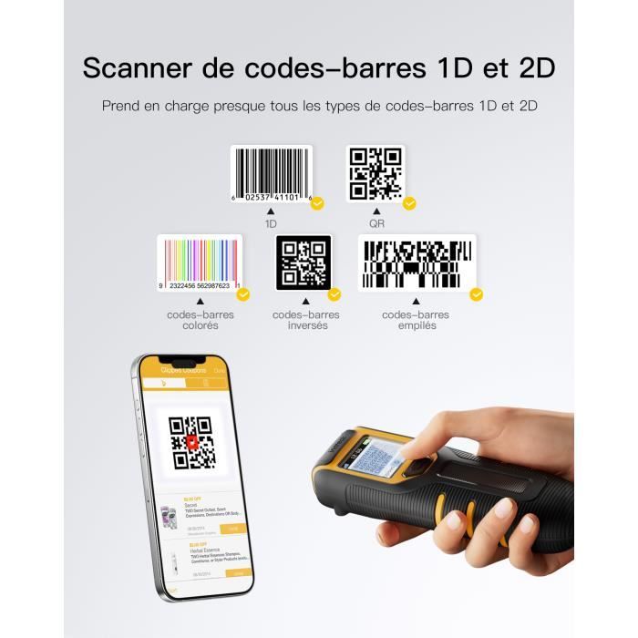 Scanner de Codes-Barres - INATECK - QR Code 1D 2D - Bluetooth ...