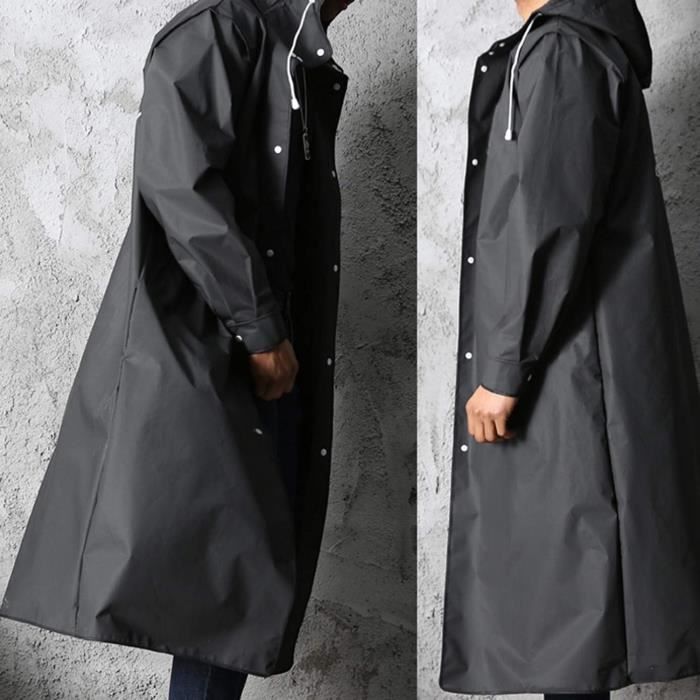 Imperméable pour Homme Poncho De Pluie De Randonnée Réutilisable ...