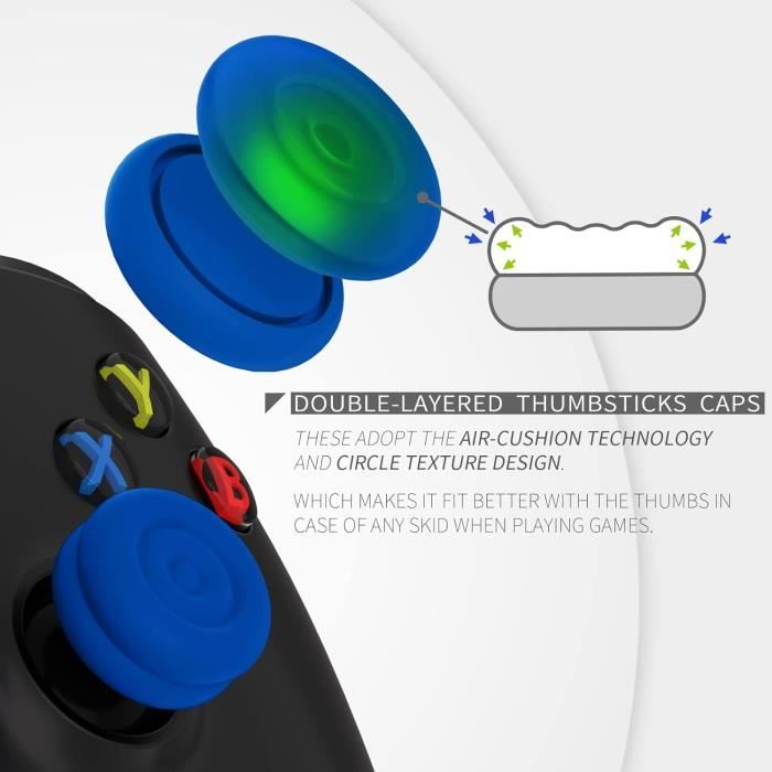 Capuchon Manette Pour Ps4-Ps5,Protection Joystick Pour Xbox Series X-S ...