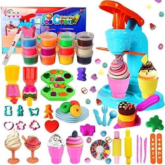 Pâte à modeler - LECOO - 43 pièces - 31 outils moules - 12 pots de ...