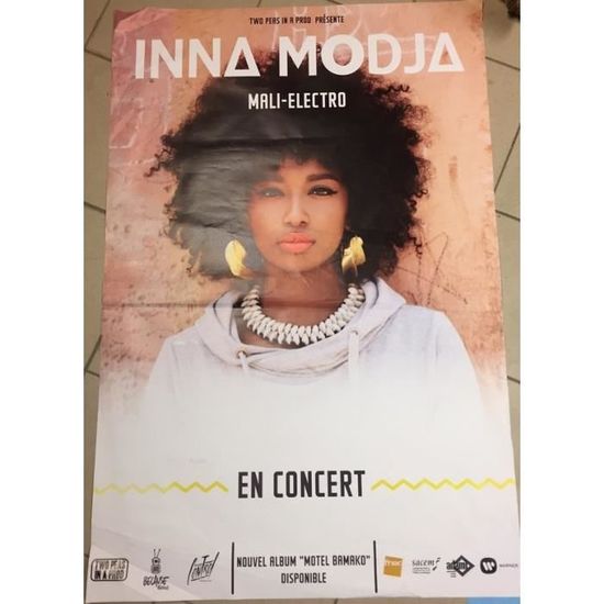 Inna MODJA - Mali-Electro - 80x120 cm - AFFICHE - POSTER - Envoi Roulé ...