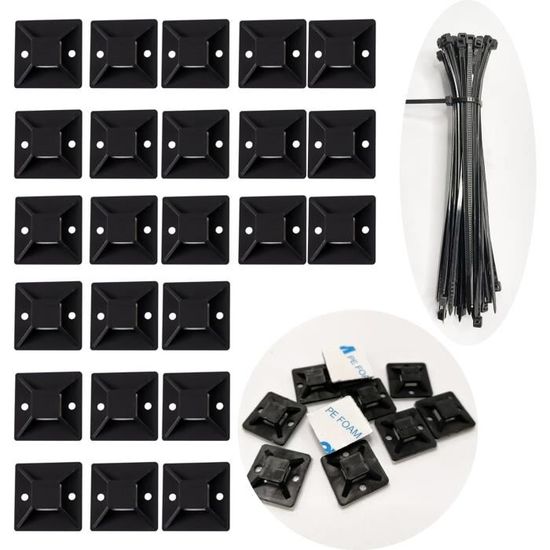 Embase Adhesive,Base de Serre-CaBle de Auto-AdhéSives,Support de Serre ...