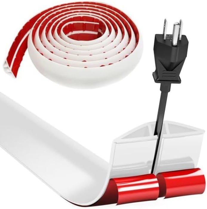 Cache Cable Sol, Petit Canal De Câble Flexible,3.0M X 3Cm Protege Cable ...