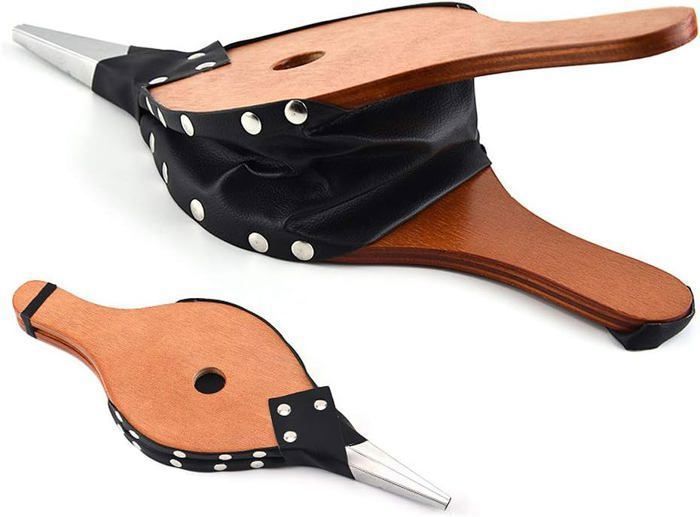 Soufflet de cheminée, cheminée en bois vintage et souffleur d\'air pour ...