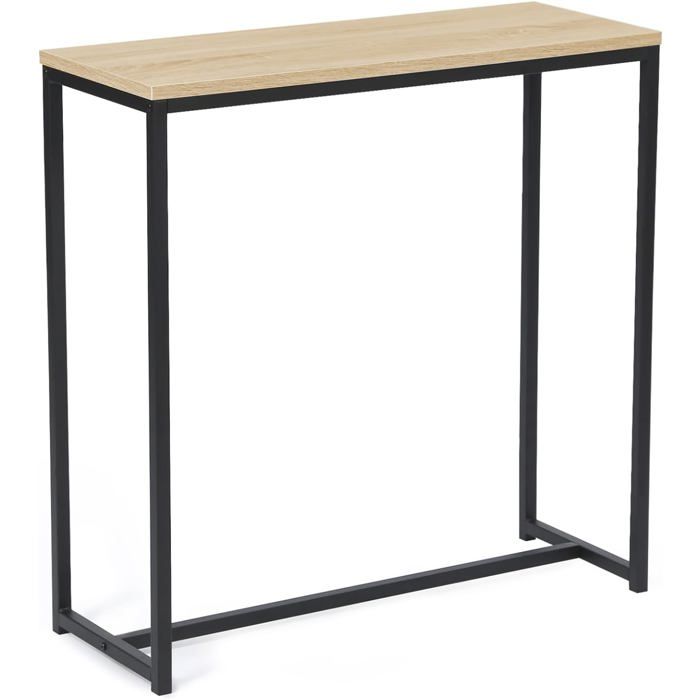 IDMarket - Console Detroit Design Industriel Brown10 - Cdiscount Maison