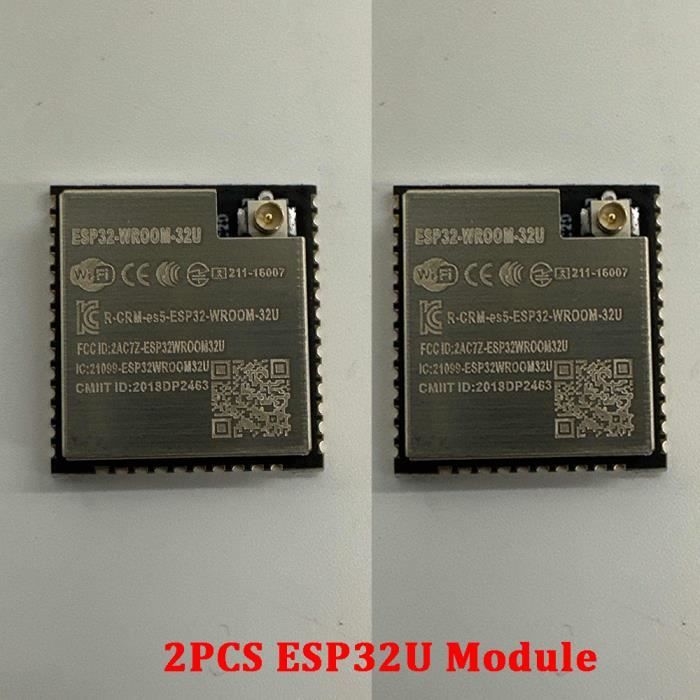 Module Esp32u 2pcs 2 1pc Esp32 Wroom 32 Esp32 Wroom Esp 32 Sans Fil Tech Touristes Core Cpu Mcu