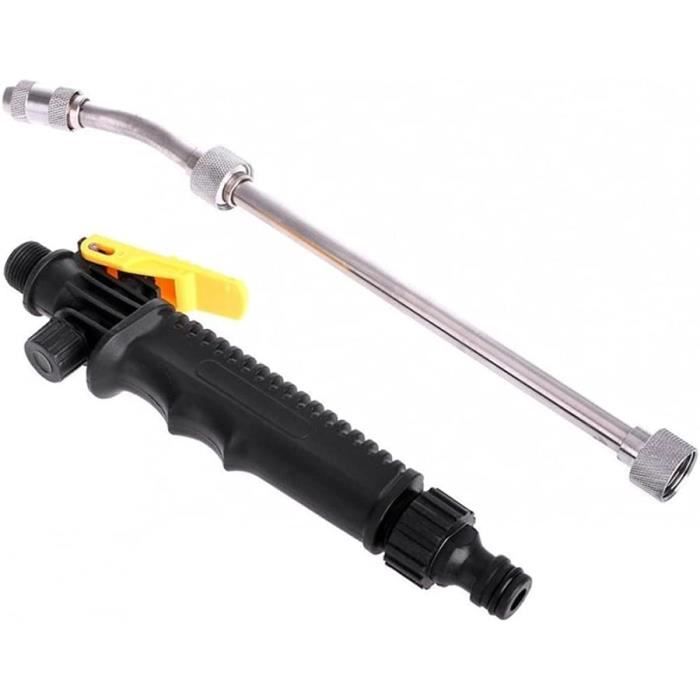 Pistolet De Lavage Haute Pression Avec 2 Buses, Pistolet À Jet D'Eau Pour Nettoyeur Haute ...