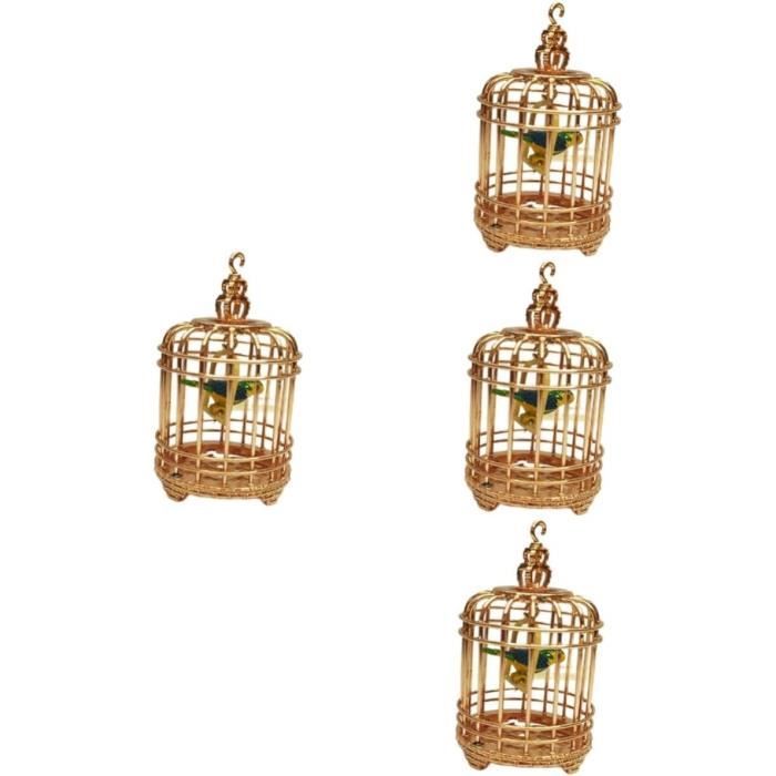 4 Pièces Cage À Oiseaux Simulée Mini Cage À Oiseaux Modèle Cage À ...