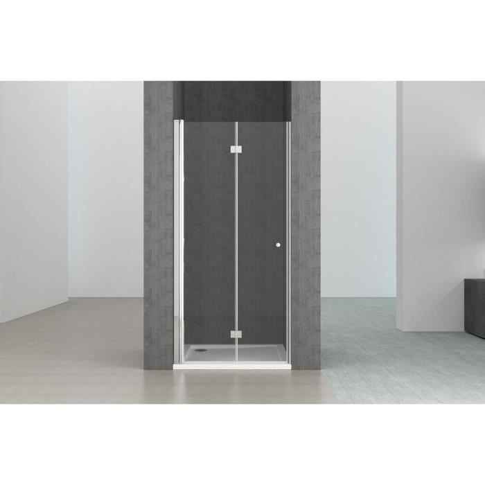 Porte de douche rabattable pour niche 100x190 Sogood Ravenna26 pare ...
