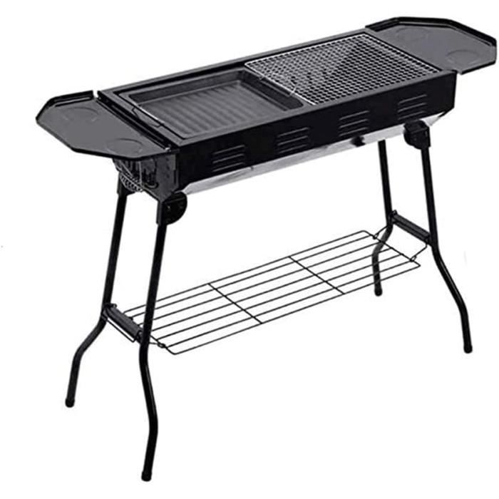 Grand Barbecue à Charbon De Bois Extérieur Gril à Charbon De Bois Fumé ...