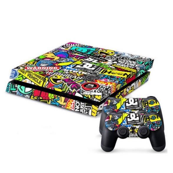 Vip2store® Skin Sticker Autocollant Ps4 Stickerbomb - Cdiscount Jeux vidéo