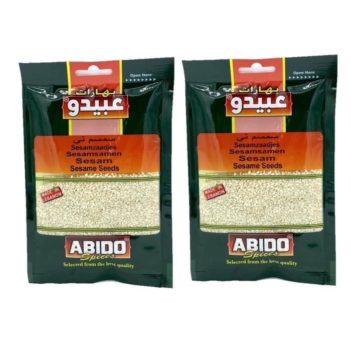 Lot 2x Sésame cru - Abido - sachet 50g - Cdiscount Au quotidien