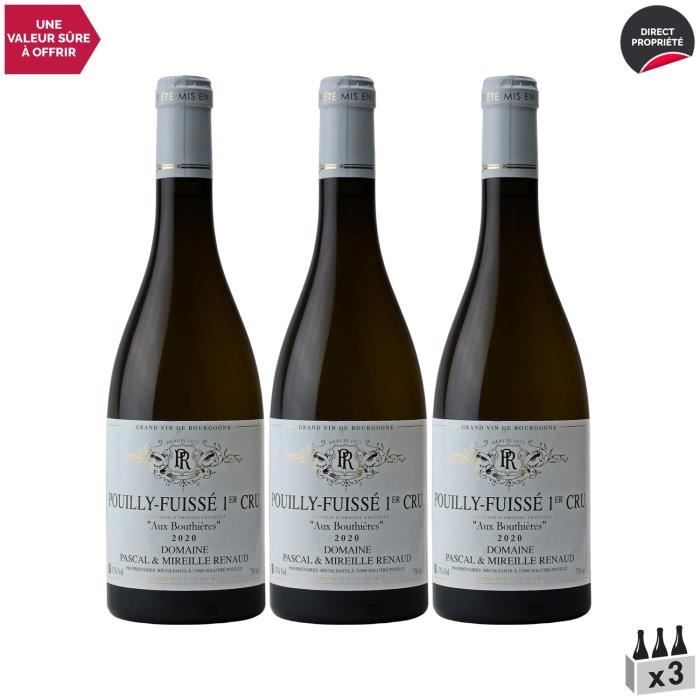Pouilly-Fuissé 1er Cru Aux Bouthières Blanc 2020 - Lot de 3x75cl ...