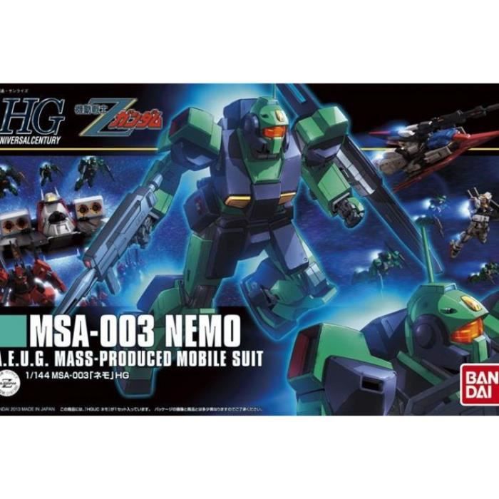 GUNDAM - HGUC 1/144 MSA-003 Nemo - Model Kit - Cdiscount Jeux - Jouets