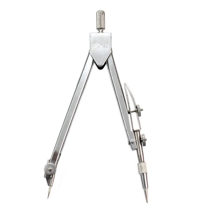 Métal Rédaction Dessin Compas avec 3Pcs Mines de Crayon pour Géométrie ...