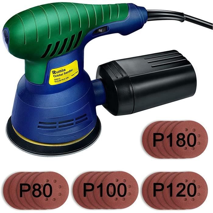 Ponceuse excentrique, ponceuse rotative électrique 350w 13000 rpm, 6 ...