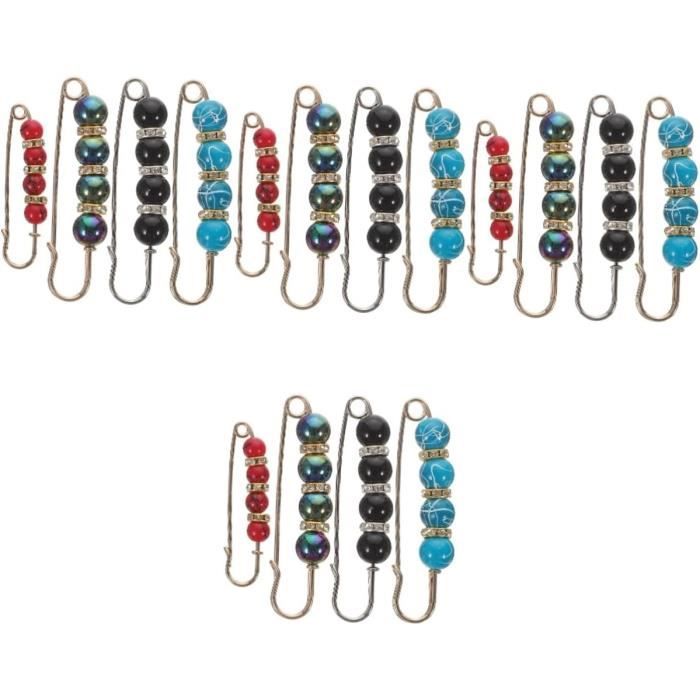 16 Pièces Épingle À La Taille Pinces À Pull Broches Décor Rétro Dames ...