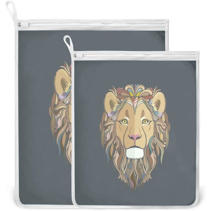 Triste Golden King Lion Filet À Linge Machine À Laver Sac De Lavage Du ...