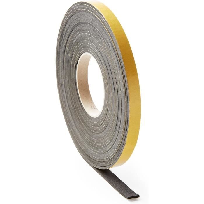 Joint De Porte Pour Fenêtres Et Portes Noires 3 X 15 Mm - Joint Adhésif ...