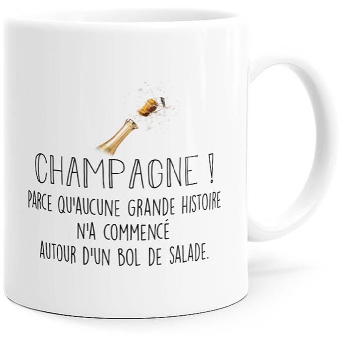 Mug Humour Champagne Cadeau Original Homme Femme Dino Mugs Fabrication ...