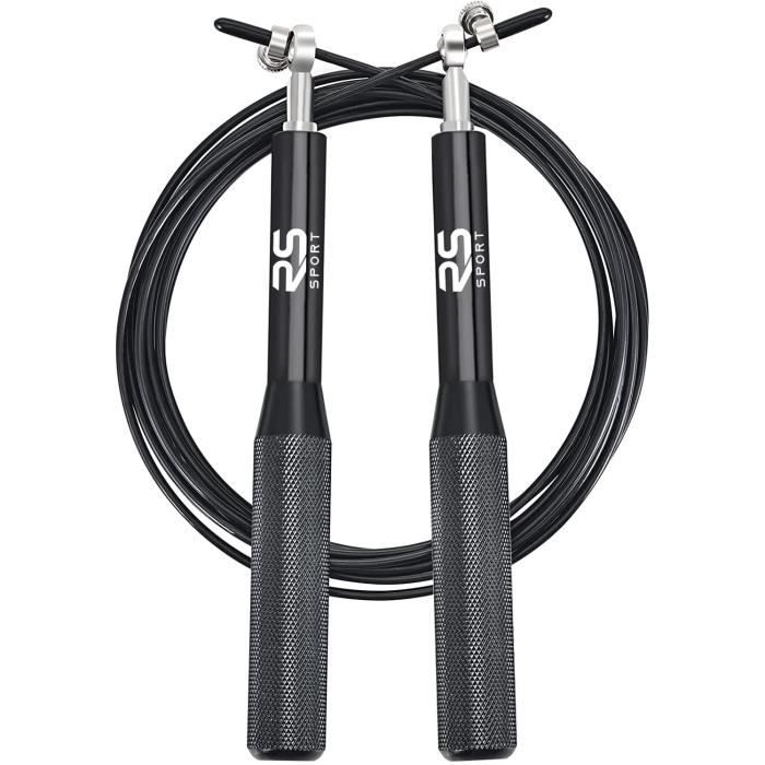 Corde À Sauter Professionnelle Corde À Sauter Réglable Avec 2 Câbles ...