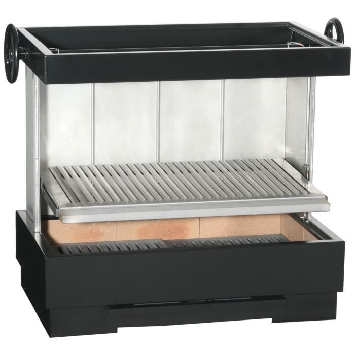 FERLUX Barbecue inox VERBENA charbon de bois - Cdiscount Jardin