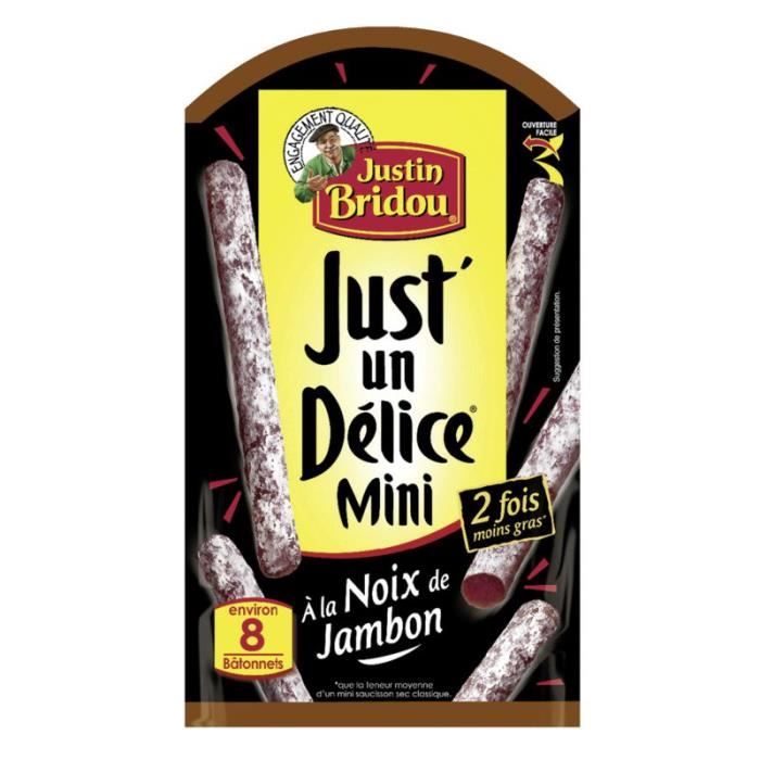 JUSTIN BRIDOU Just' un delice mini à la noix de jambon 80 g - Cdiscount ...
