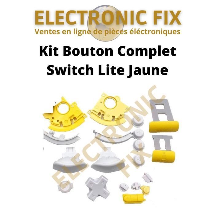 Kit Bouton Complet Switch Lite Jaune - Nintendo Switch Lite ...