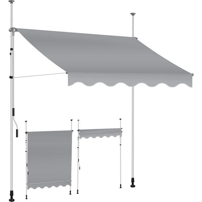 SER Store banne avec manivelle pour Balcon Store pour Balcon sans Trous ...