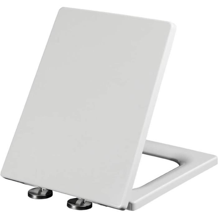 Abattant Wc Rectangulaire, Lunette Wc Carré, Abattant Wc Avec Frein De ...