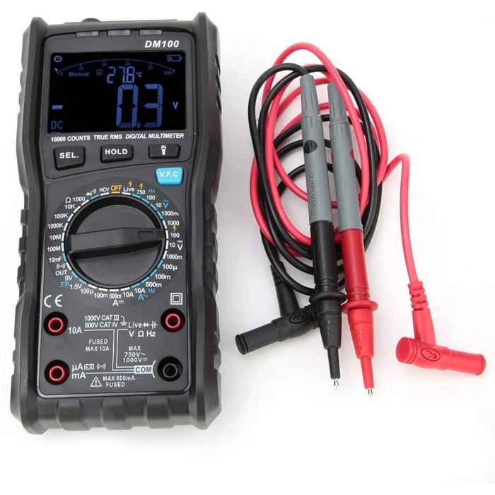 Multimètre Dm100 Numérique De Haute Précision Intelligent Ac-Dc Tension ...