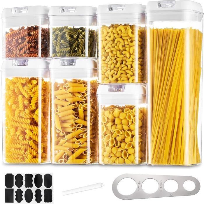 Boite Rangement Cuisine Bocaux Alimentaire 7Pcs Bocaux Rangement De ...