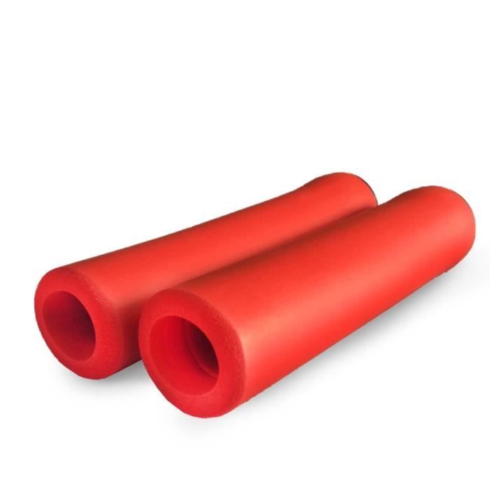 GUIDON,Red--Poignées de vélo antidérapantes, légères, super souples ...