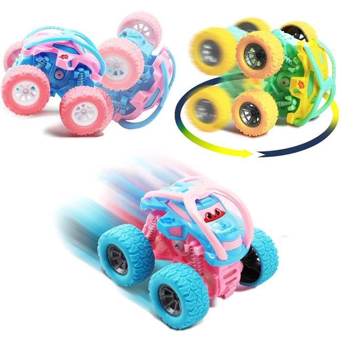 Inertia Off Road Car Toys 360° Rotating Kids Birthday Gifts 3 Pack ...