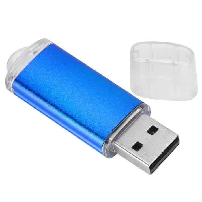ZJCHAO Disque flash Clé USB Couvercle Transparent Bleu Clé de Mémoire ...