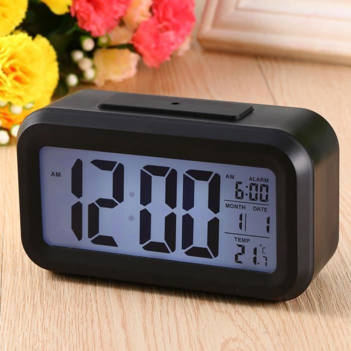 Led Digital Calendar Battery Clock Large Lcd Display For Car Office ...