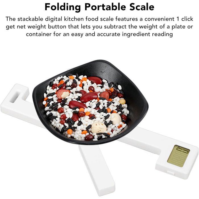 Balance de cuisine numérique pliable type X, balance de voyage ...