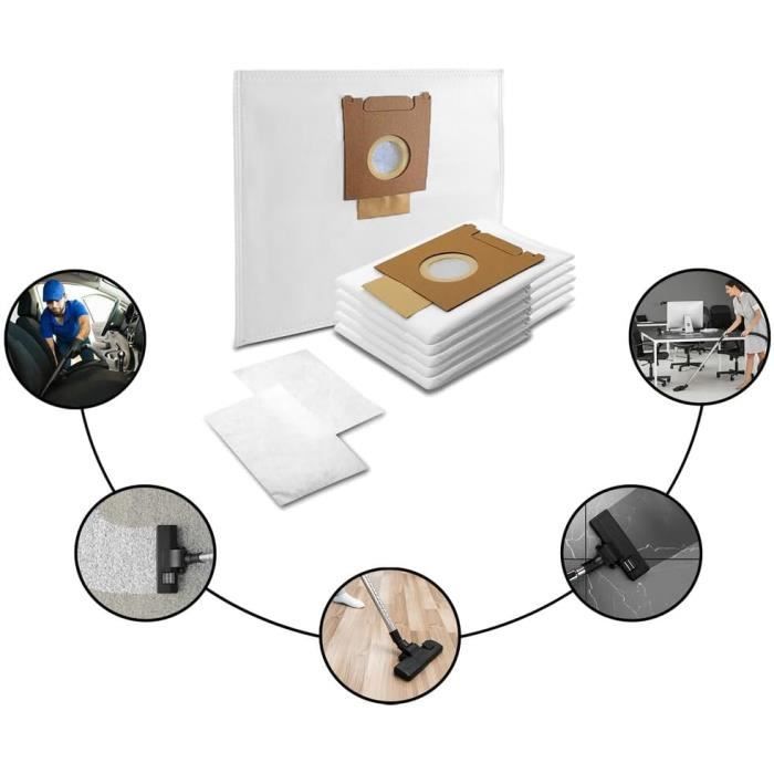 Schiuma Compatible Avec Les Sacs De Rechange Pour Sacs D'Aspirateur 10 ...