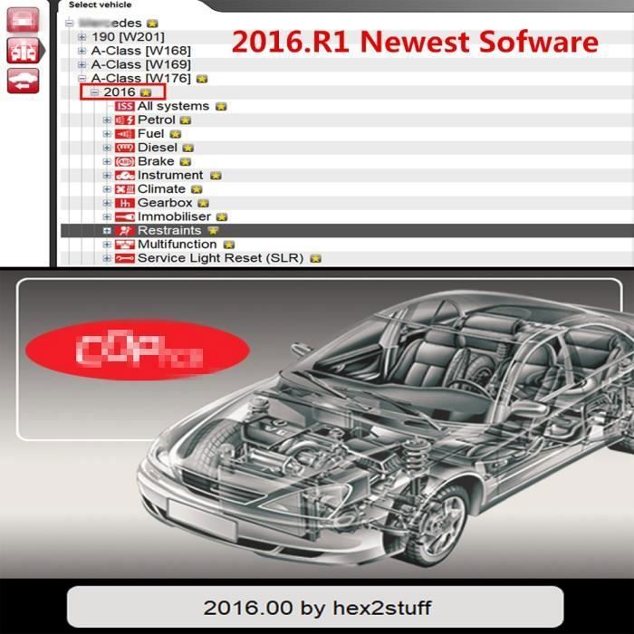 TCS Pro Multidiag MVD 2017.3. R1 2016.00. R3 outil de Diagnostic pour voitures et camions, prise ...