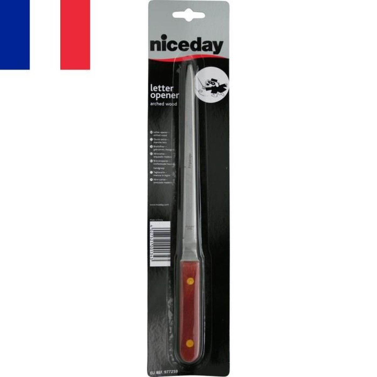 Ouvre Lettre Coupe Papier Courrier Enveloppe en Métal 25 cm Manche en ...