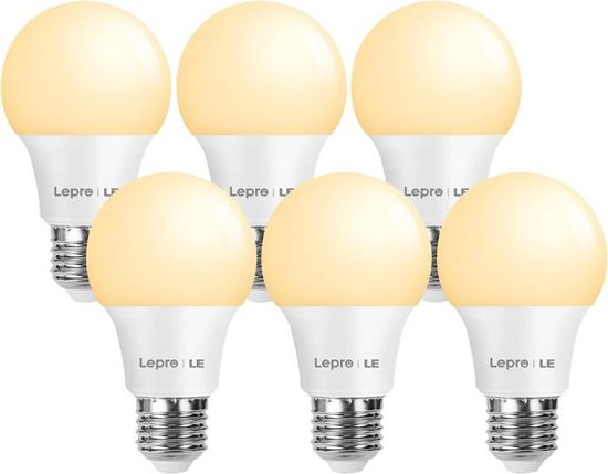 Lot de 6 Ampoules LED Culot E27-8.5 W Equivalent 60 W Blanc Chaud 2700K Non Dimmable….[G4771 ...