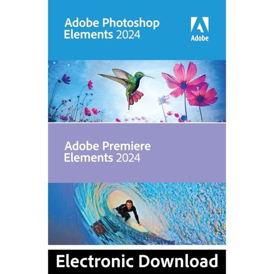 Adobe | Photoshop Elements 2024 & Premiere Elements 2024 | | Software ...