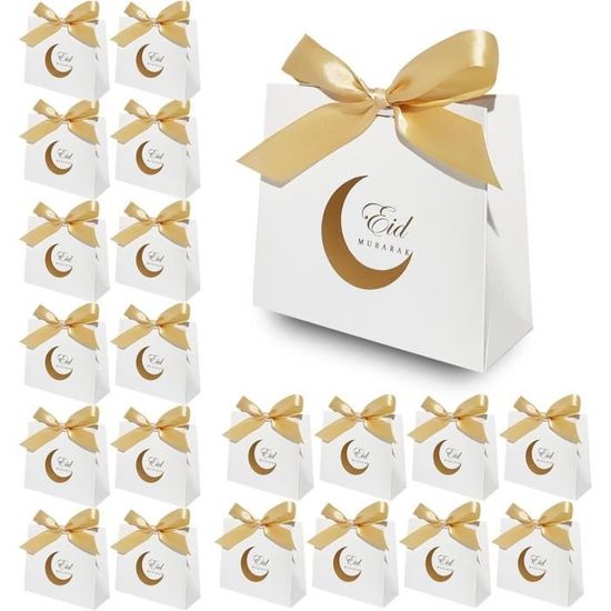 Boîte Cadeau Pour Le Ramadan - Or Blanc - Boîtes Cadeaux Pour L'Aïd ...