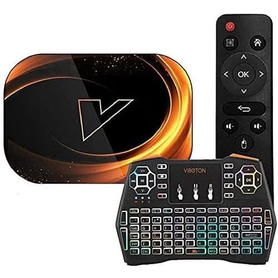 Boîte TVAndroid 9.0 TV Box, VONTAR X3 Amlogic S905X3 Quad-Core Cortex ...