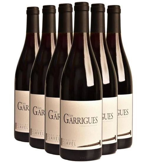 Languedoc Les Garrigues Rouge 2021 - Bio - Lot de 6x75cl - Domaine ...